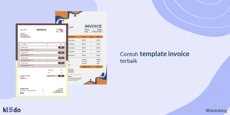 Contoh Template Invoice Terbaik untuk Bisnis, Gratis!