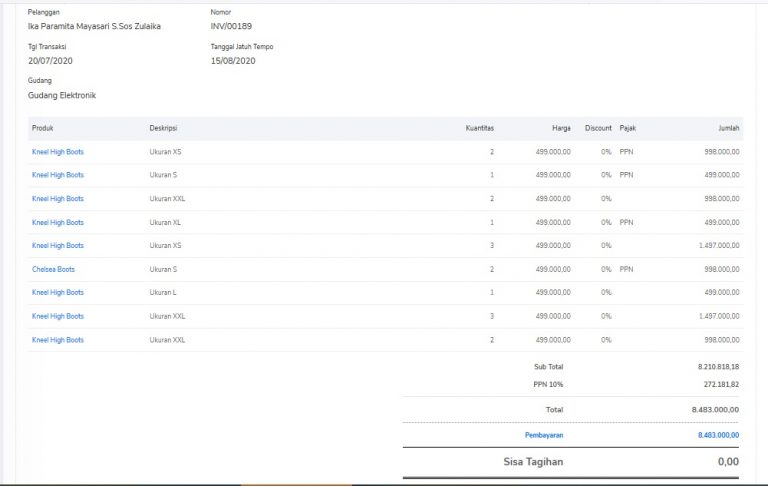 Contoh Template Invoice Terbaik untuk Bisnis, Gratis!