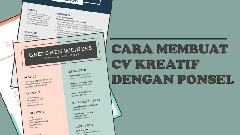 Cara Membuat CV Paling Mudah dan Cepat, Gratis!