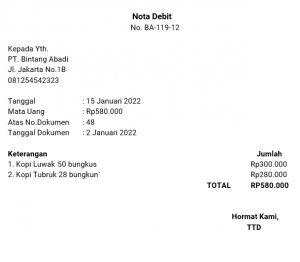 Nota Debit: Definisi, Karakteristik dan Bedanya dengan Nota Kredit