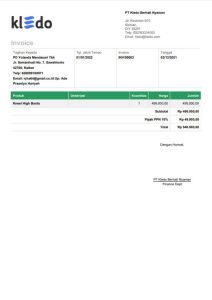10 Tips dalam Membuat Desain Invoice Terbaik dan Contohnya - Kledo