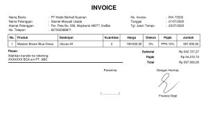 10 Tips dalam Membuat Desain Invoice Terbaik dan Contohnya - Kledo