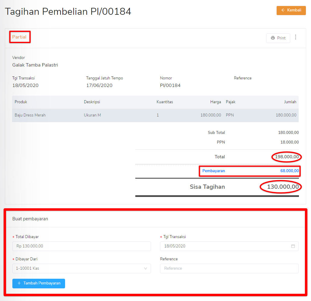 Cara Mencatat Pembayaran Tagihan Pembelian (Purchase Invoice)