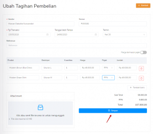 Cara Mengubah Tagihan Pembelian (Purchase Invoice) - Kledo