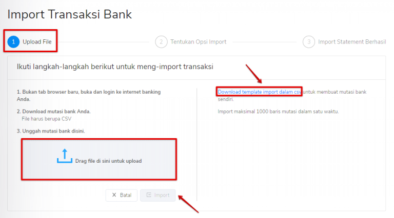 Cara Import Bank Statement Manual - Software Akuntansi Kledo