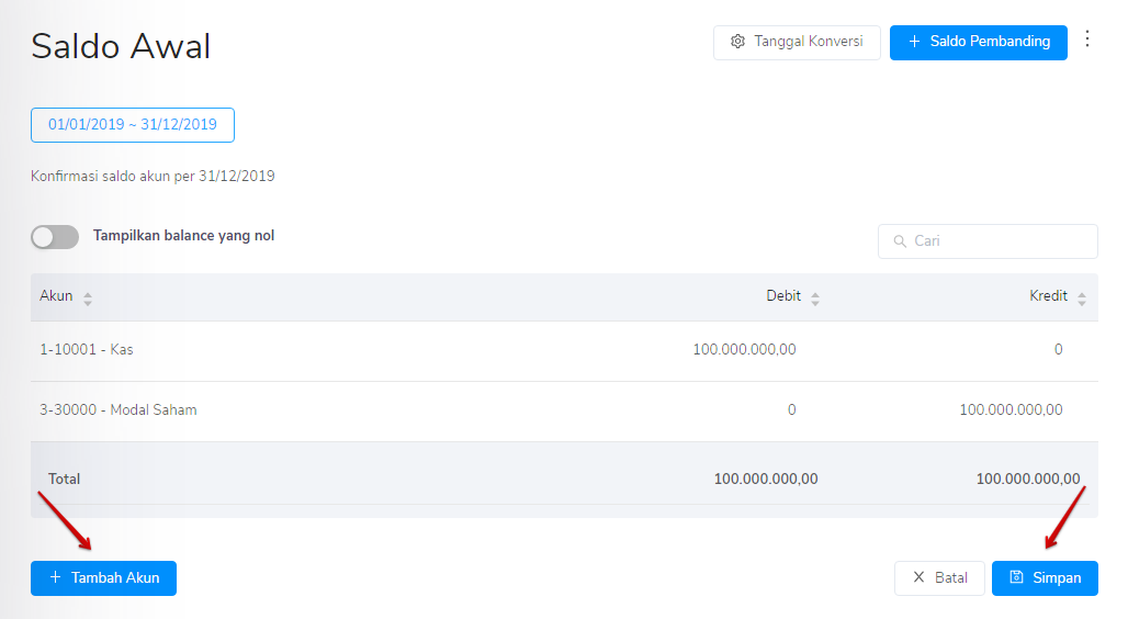 Cara Mengisi Saldo Awal - Software Akuntansi Kledo
