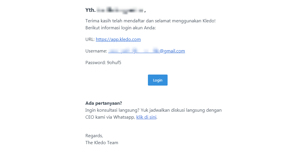 Cara Daftar & Login - Software Akuntansi Kledo