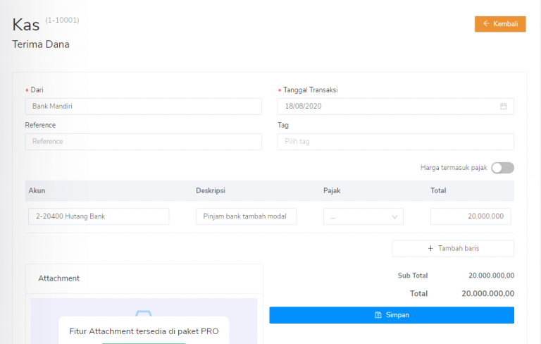 Cara Mencatat Modal Usaha Software Akuntansi Online Kledo