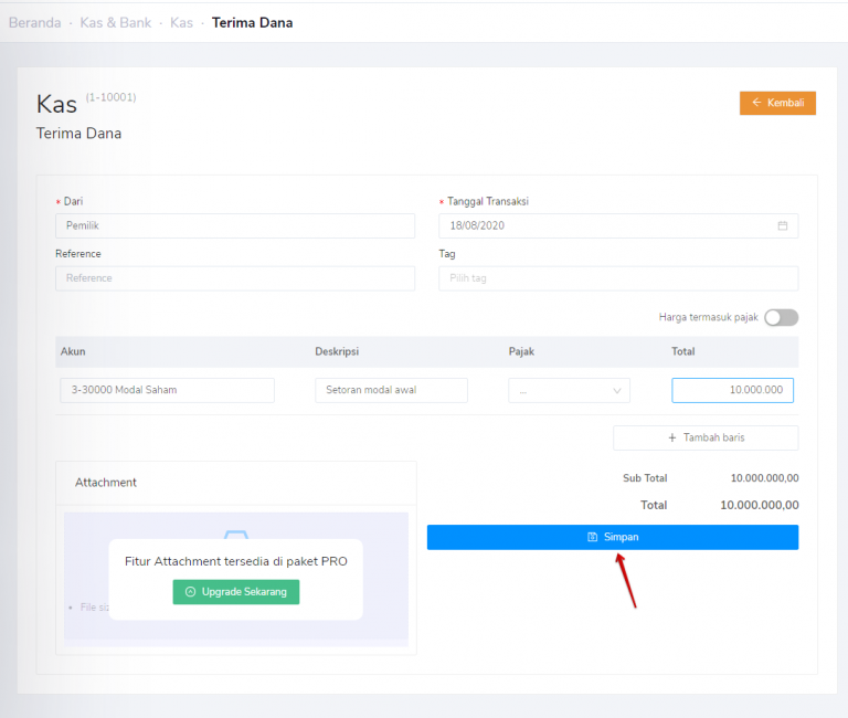 Cara Mencatat Modal Usaha Software Akuntansi Online Kledo
