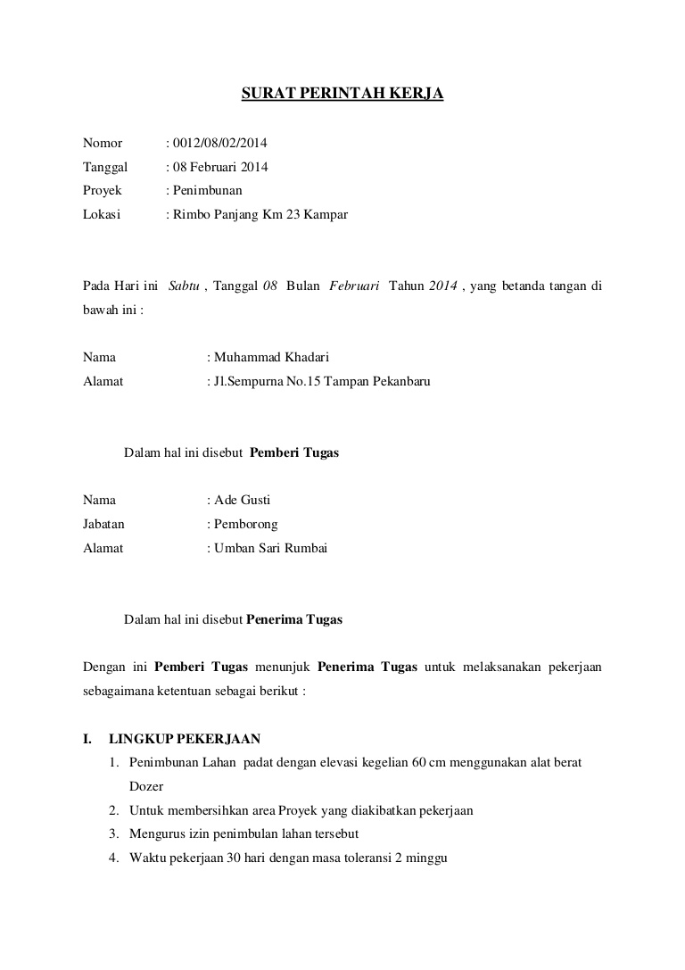 Coba Contoh Surat Perintah Kerja Ini untuk Keperluan Bisnis, Mudah!