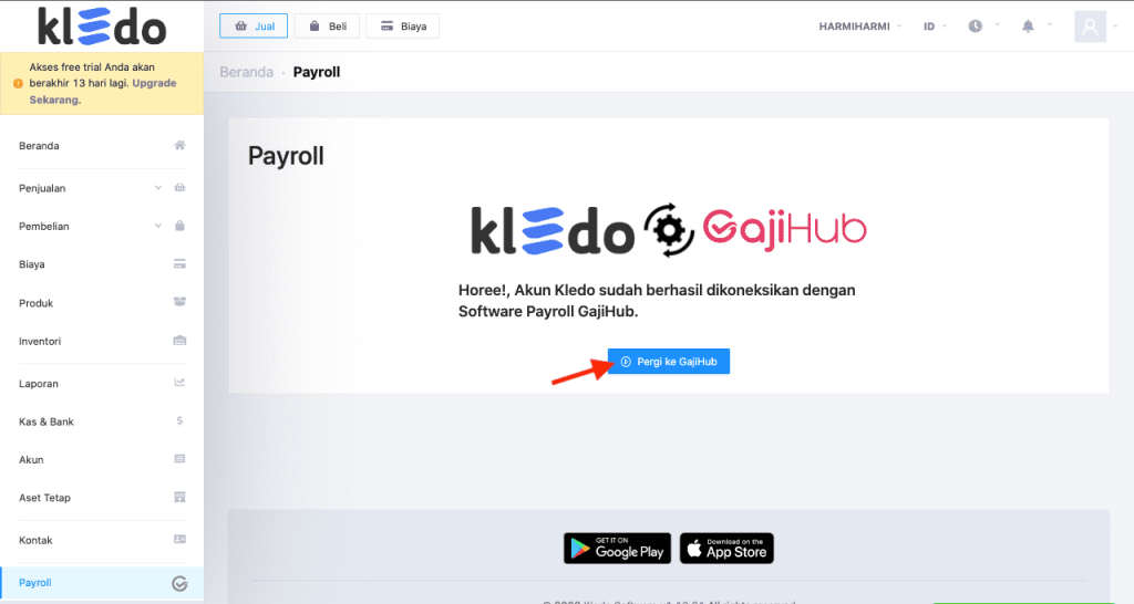 Fitur Payroll - Kledo
