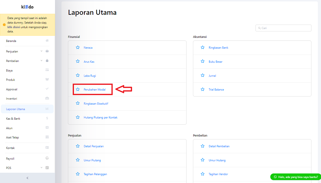 Laporan Perubahan Modal